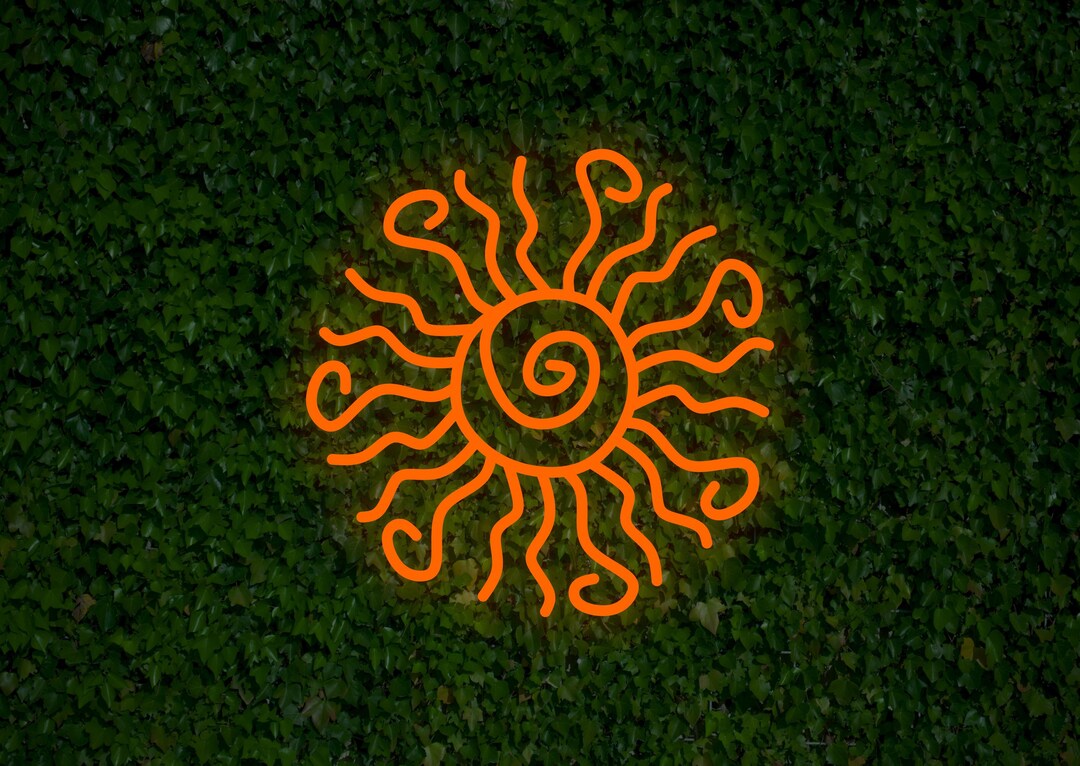 Wacky Sun Neon Sign, Sun Decoration Neon Sign, Bright Sun Decor, LED ...