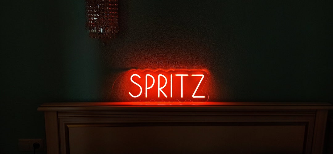 Spritz Neon Sign, Spritz Led Bar Decor, Spritz Led Sign, Custom Spritz ...
