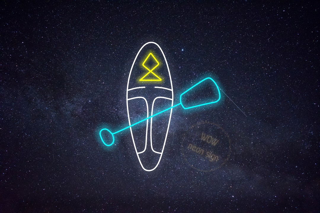 SUP Paddle Board Led Neon Sign, Surf Board Neon Sign, Paddle Board Led ...