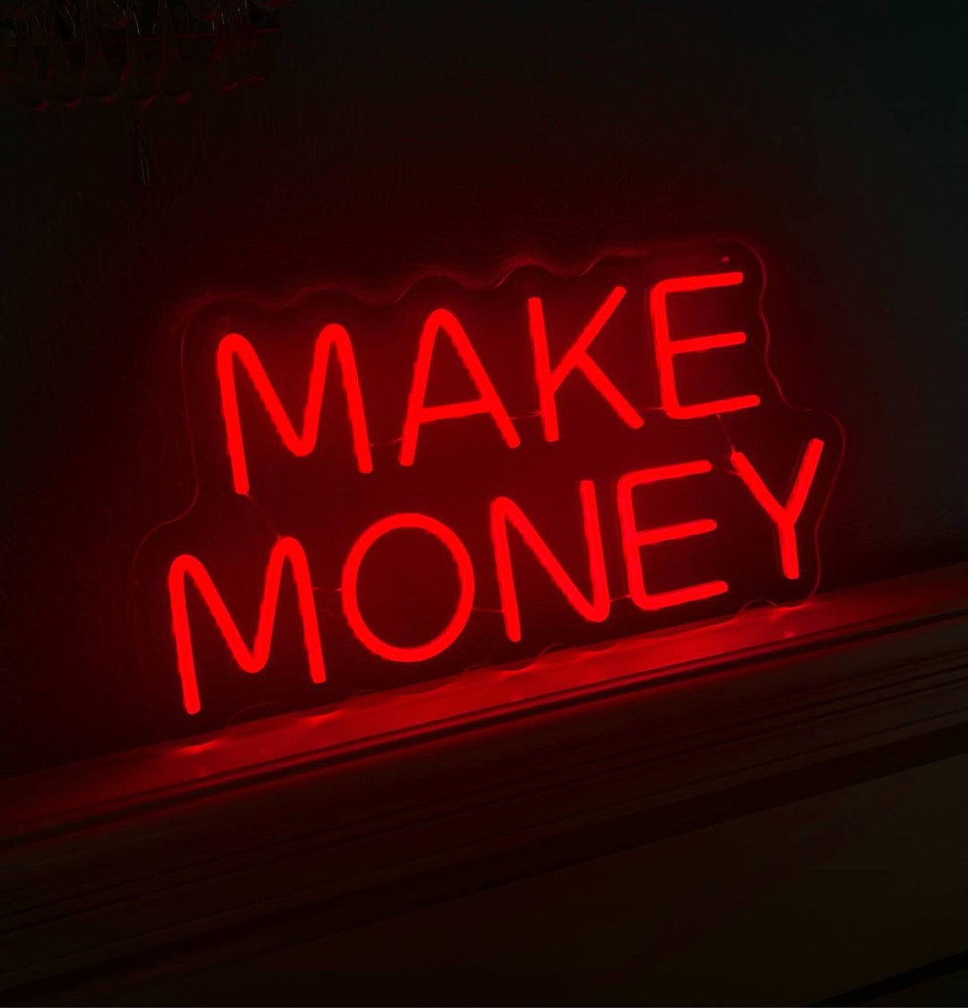 Make Money Led Neon Sign, Earn Money Light Neon Sign, Led Neon Quote ...