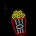 Popcorn Neon Sign Popcorn Bucket Neon Light Cinema Theater - Etsy