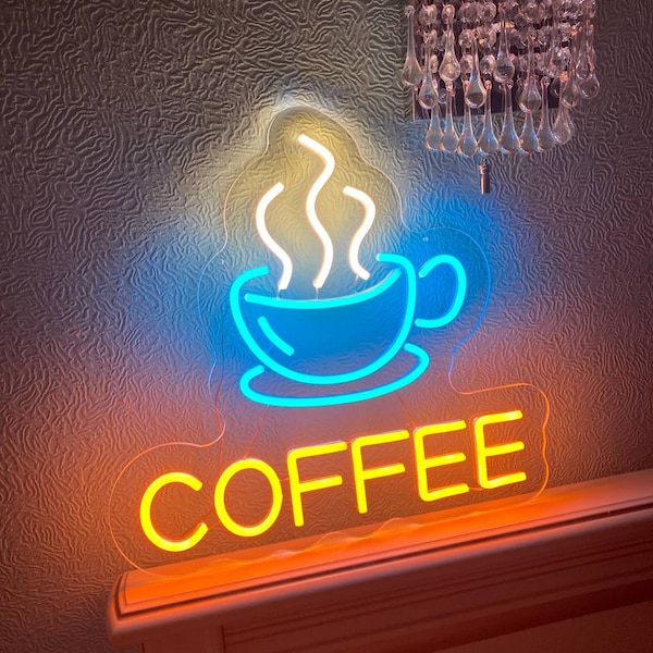 Light up Coffee Sign - Etsy