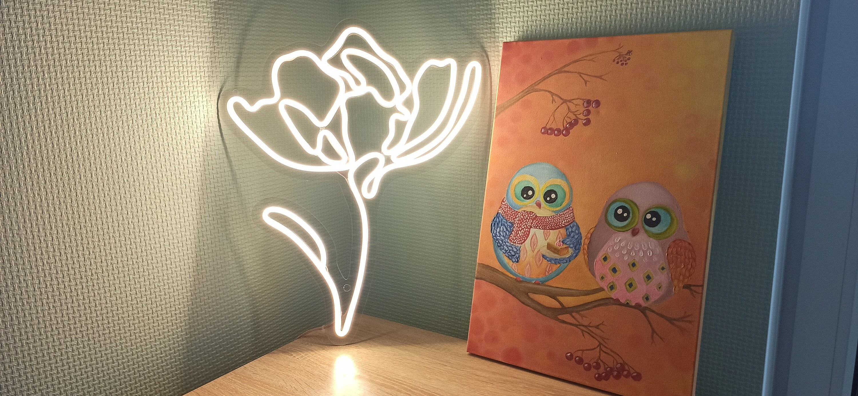 Flower Neon Sign, LED Light, Home Decor - Etsy