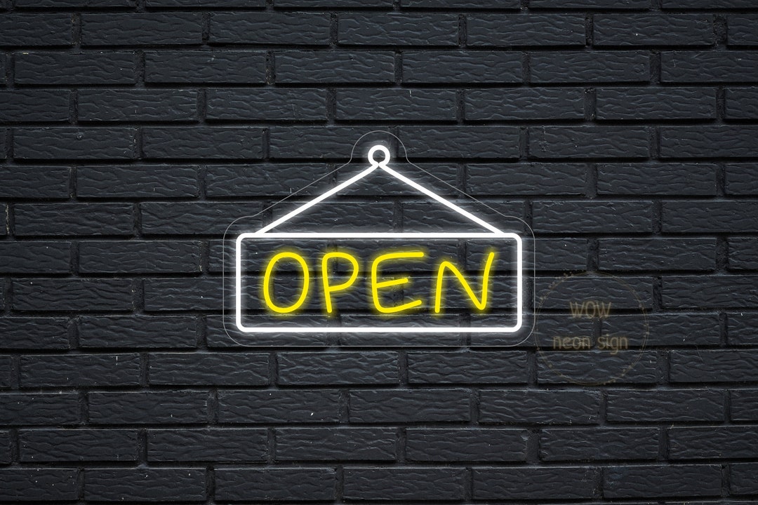 Open Closed Neon Sign, Open Light Sign for the Window, Business Door ...