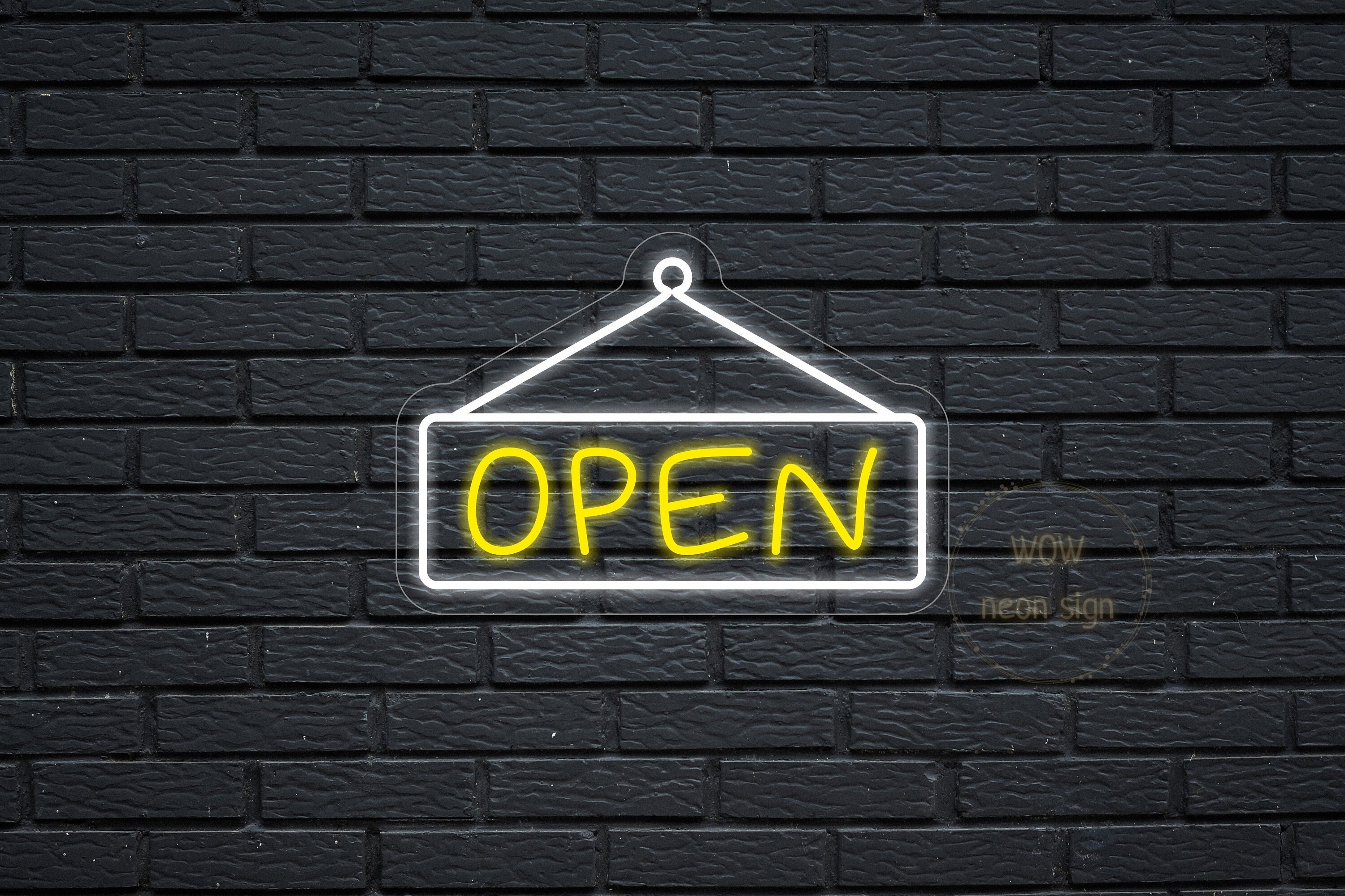 Open Closed Neon Sign, Open Light Sign for the Window, Business Door ...