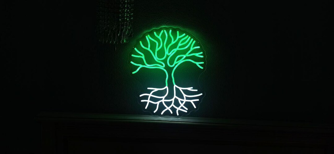Tree of Life LED Neon Sign, Wall Decor - Etsy