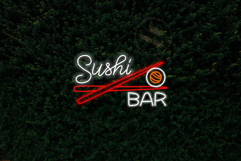 Sushi Bar Neon Sign, Sushi Light up Neon Sign, Sushi Led Decor Sign ...