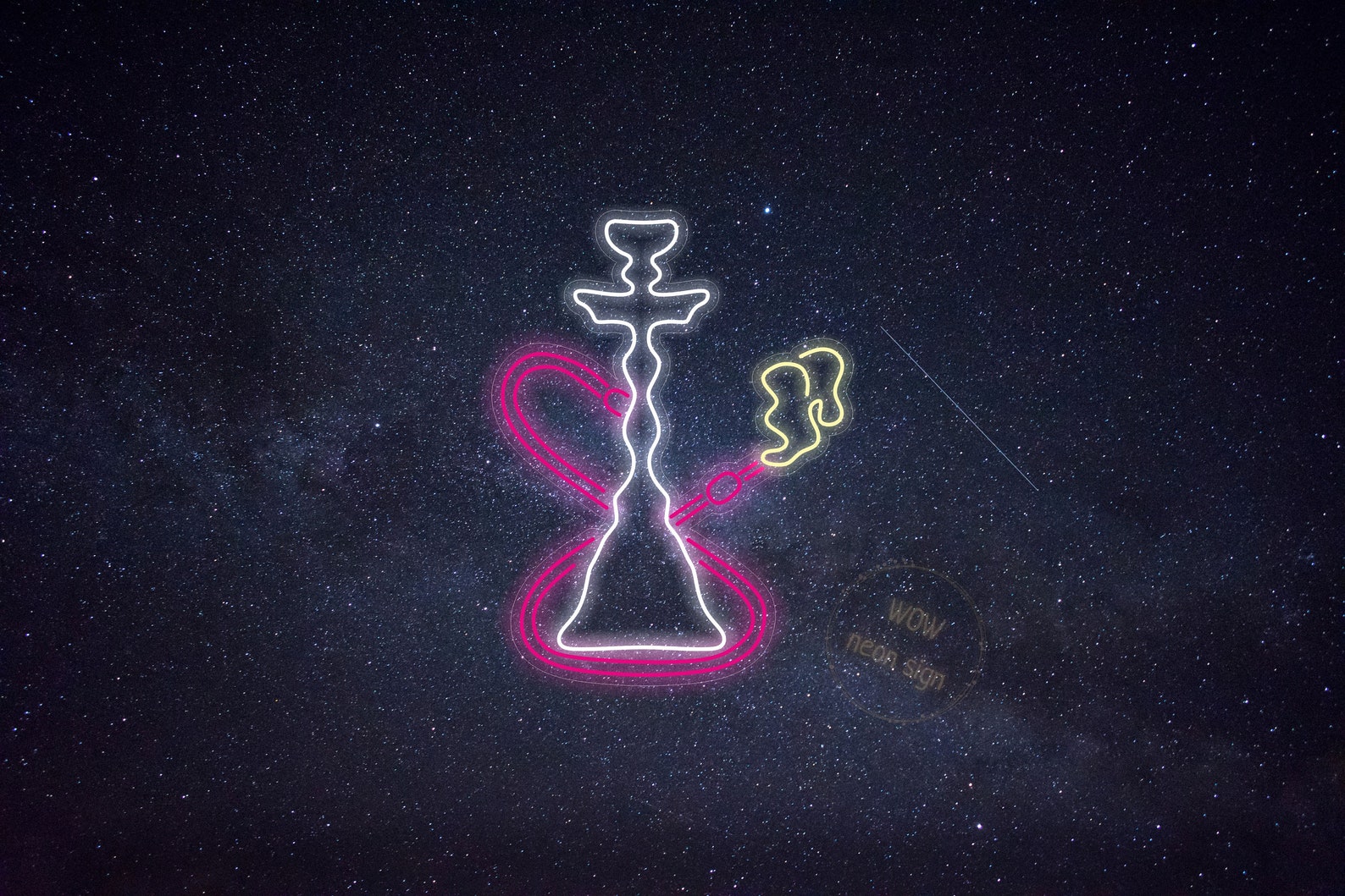 Hookah Led Neon Sign, Hookah Bar Neon Light, Smoke Neon Sign Lounge ...