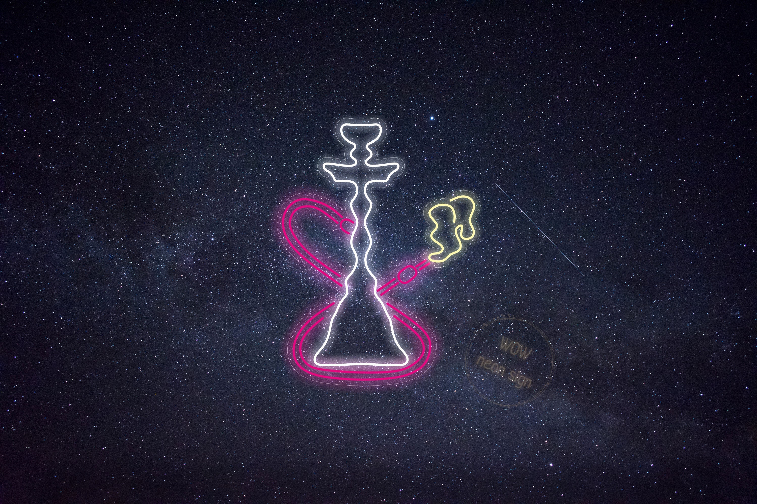 Hookah Led Neon Sign, Hookah Bar Neon Light, Smoke Neon Sign Lounge ...