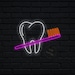 Tooth and Brush Led Neon Sign Dental Office Led Neon Sign - Etsy