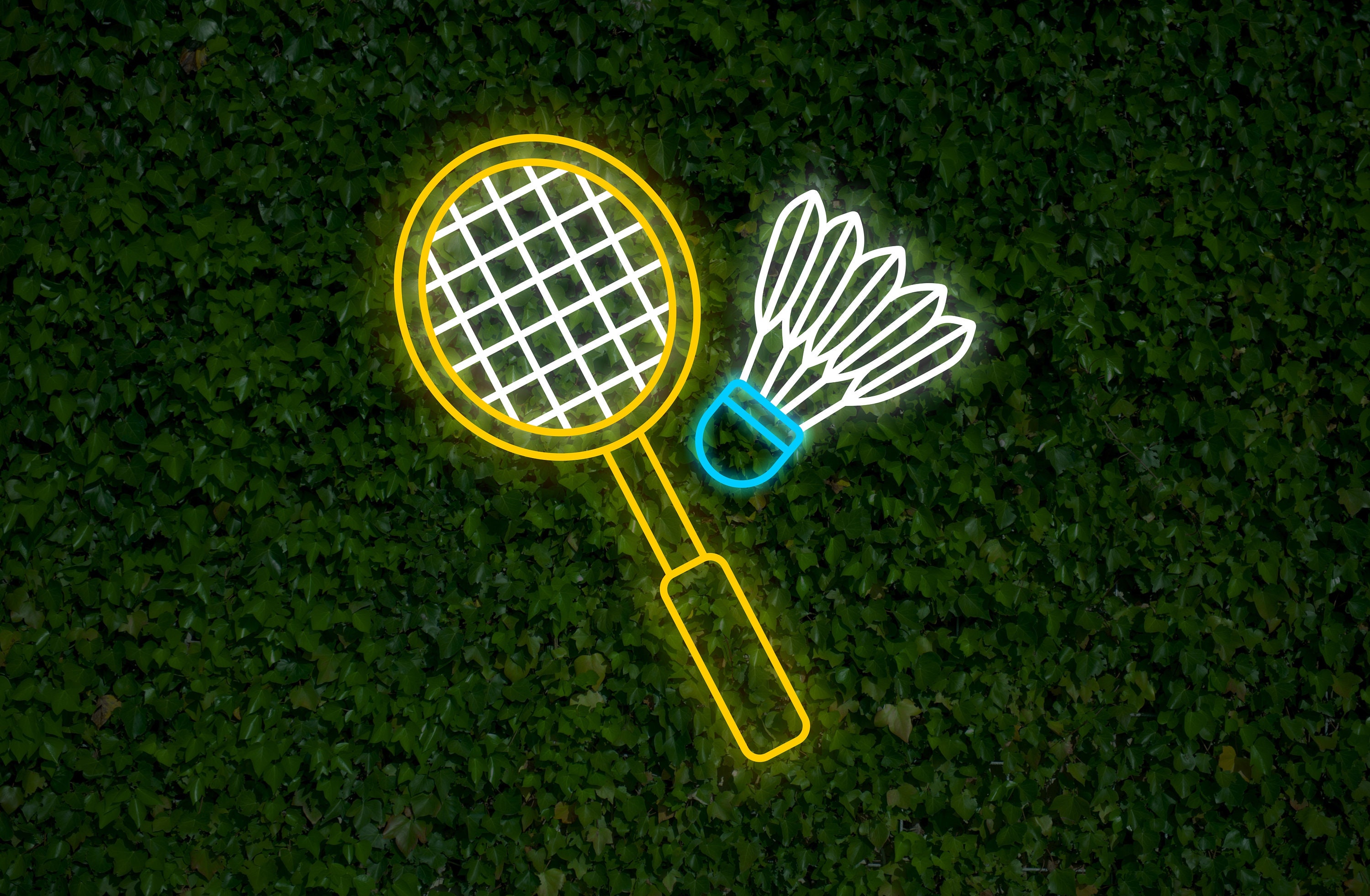 Badminton LED Neon Sign, Neon Sign Badminton Player Gift, Badminton ...