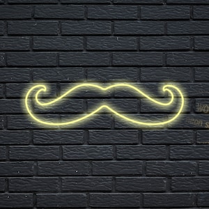 Mustache Neon Sign, Barbershop Led Neon Sign, Barber Shop Neon Sign - Etsy