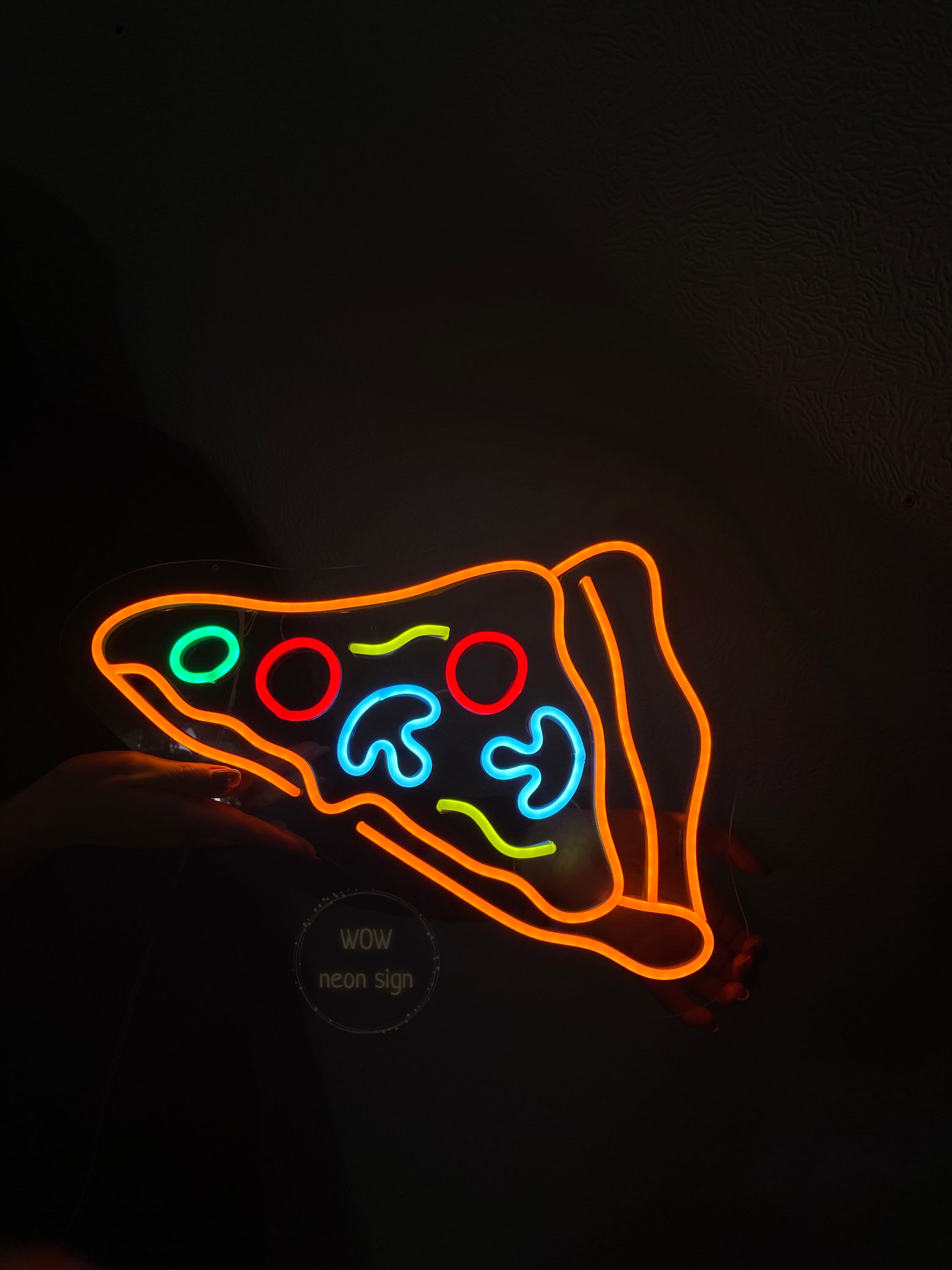 Slice Pizza Neon Sign, Pizza Led Light Neon, Pizza Bar Sign, Pizza ...