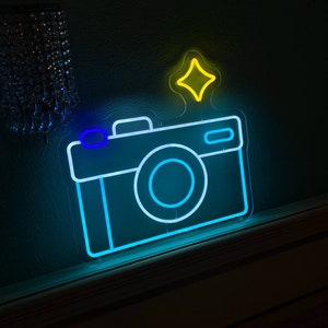 Vintage Camera Neon Sign, Camera Led Neon Gifts, Retro Camera Neon Sign ...