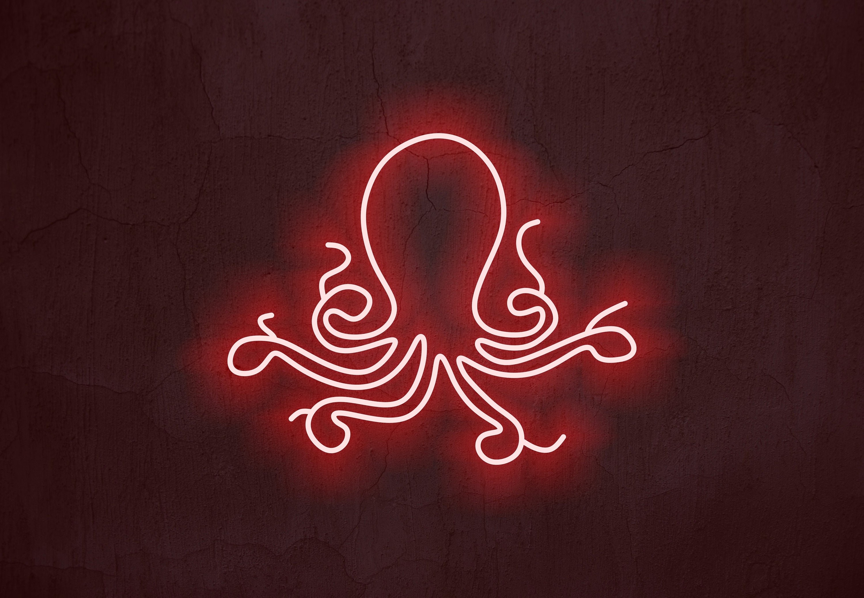 Octopus Neon Sign, Silhouette Octopus Led Neon Sign, Underwater Animal ...