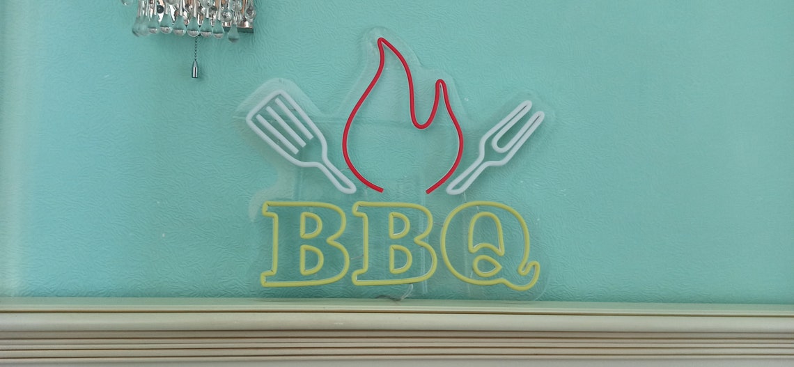 Barbecue Neon Sign Barbecue Led Sign BBQ Led Sign BBQ Neon - Etsy