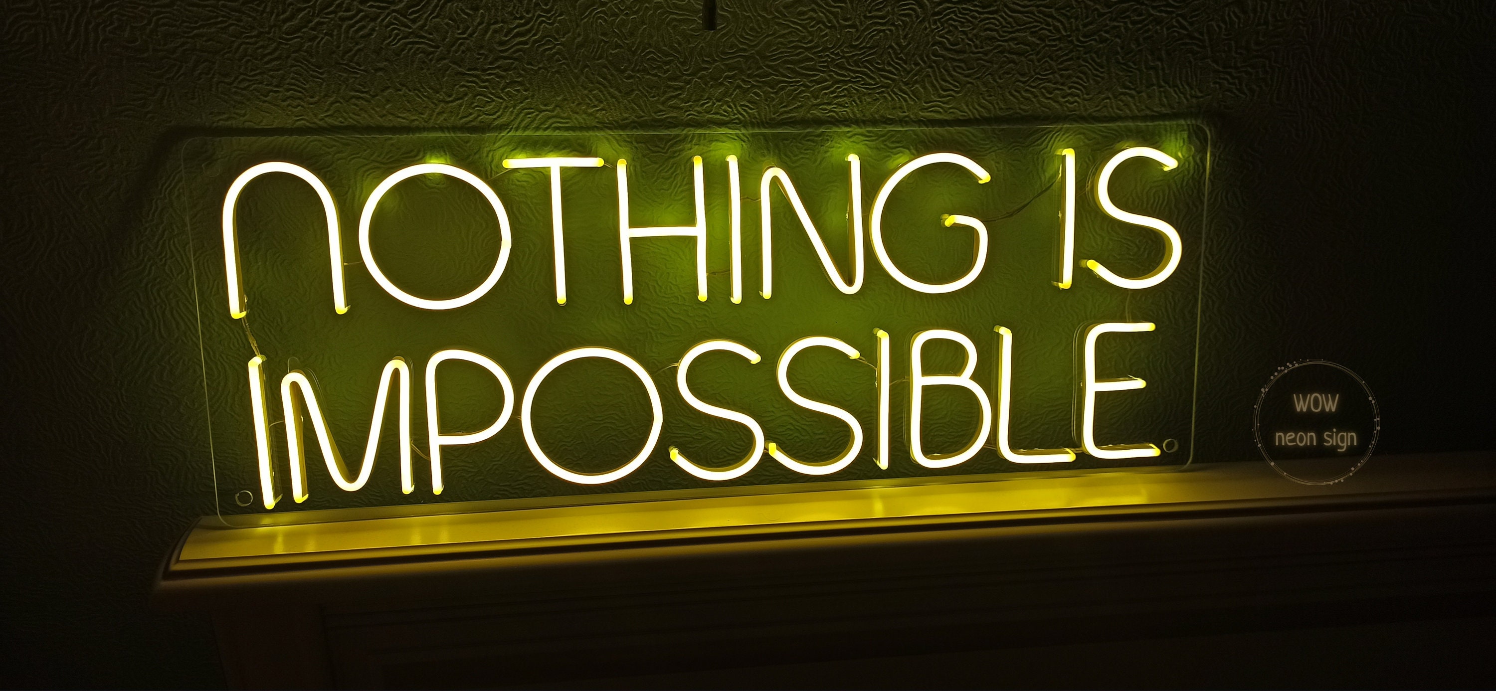 Nothing is Impossible Neon Sign, Success Quotes Light Sign, Leadership ...