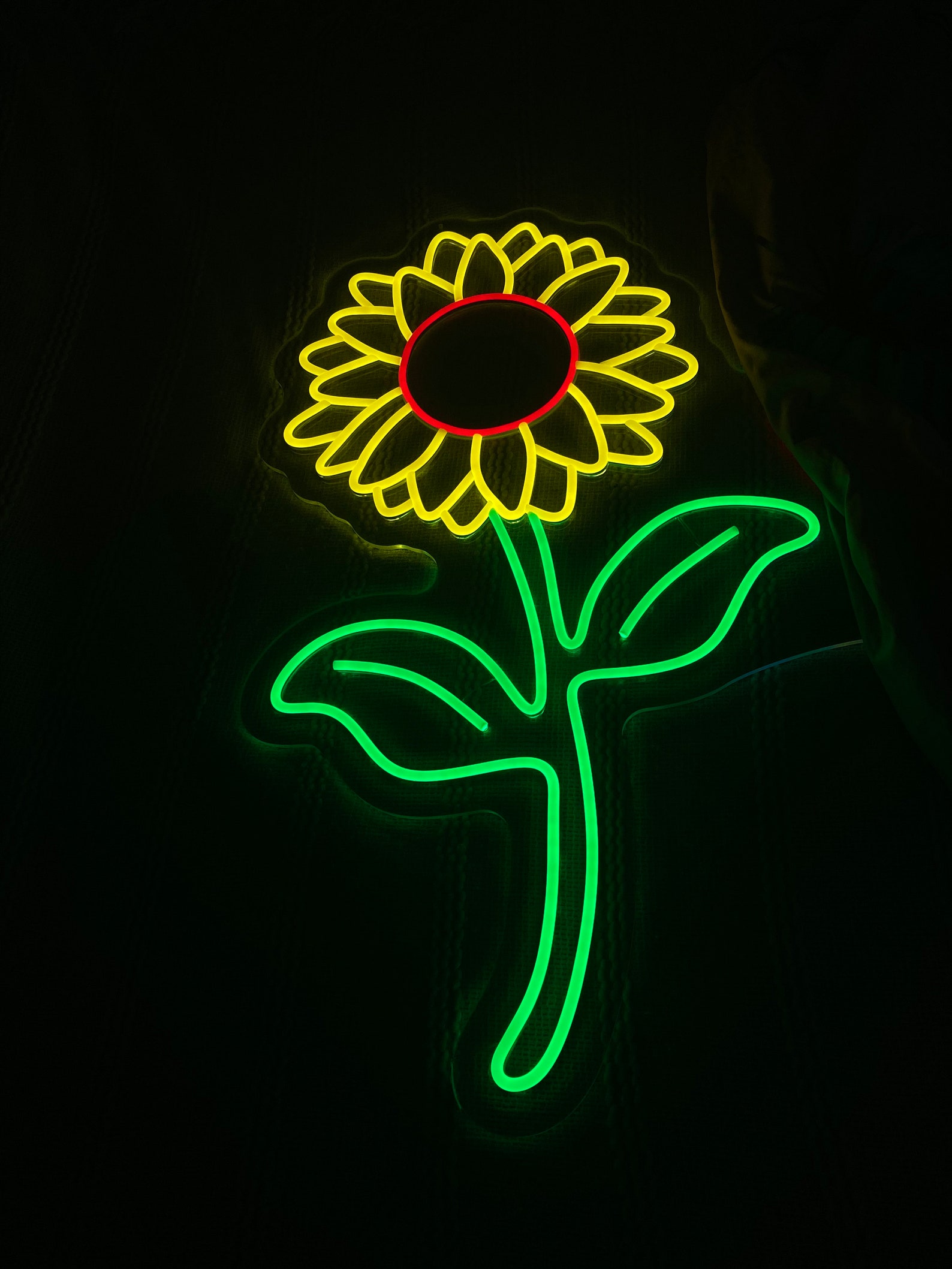Sunflower Neon Sign, Plant Wall Decor, Custom Light - Etsy
