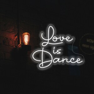 Love is Dance Neon Sign, Dance Team Gift, Wall Decor - Etsy