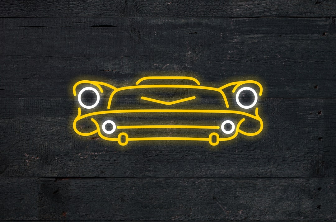 Bel Air Car Grill Neon Sign, Retro Classic Car Neon Sign, Vintage ...