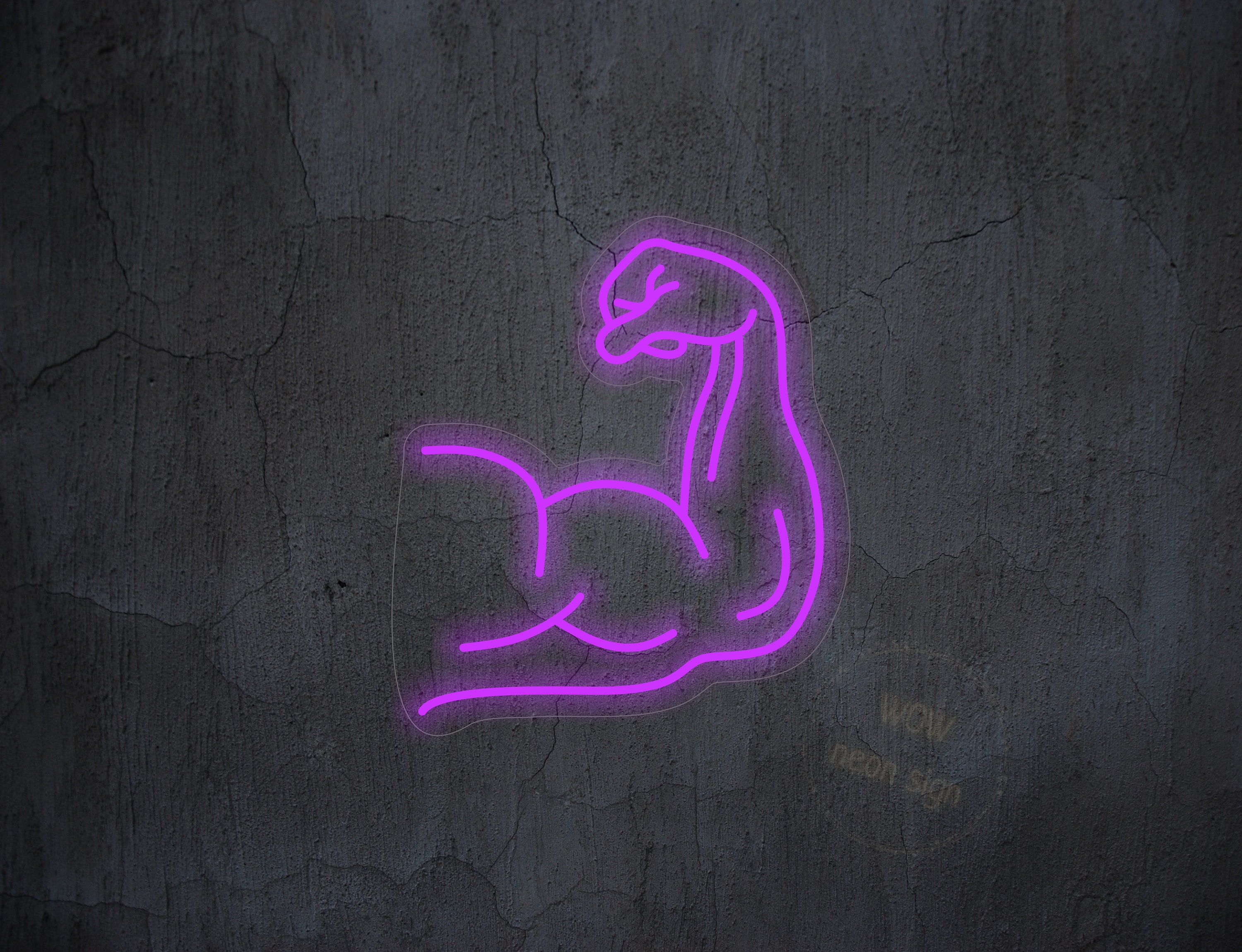 Arm Muscles Neon Sign, Biceps Neon Sign, Bodybuilding Light Sign, Gym ...