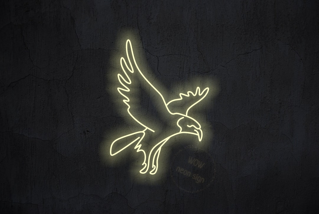 Eagle Led Neon Sign, Bird of Prey Led Neon Sign, Bird Led Neon for Wall ...