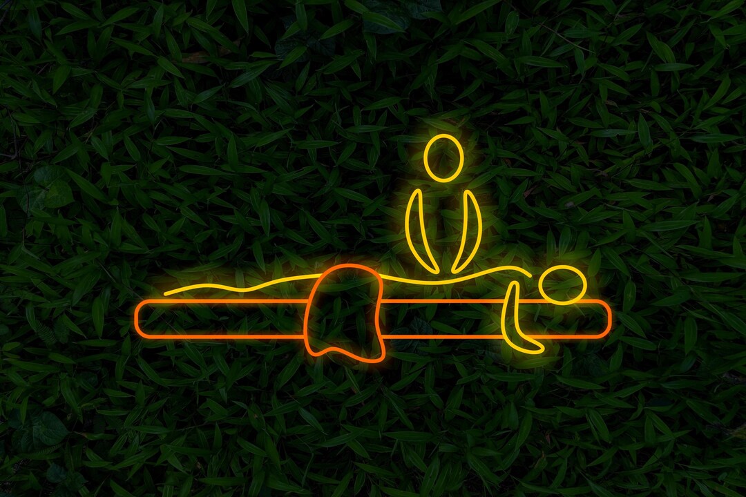Neon Sign Massage Therapist, Body Massage Neon Sign Decor, Custom Neon ...