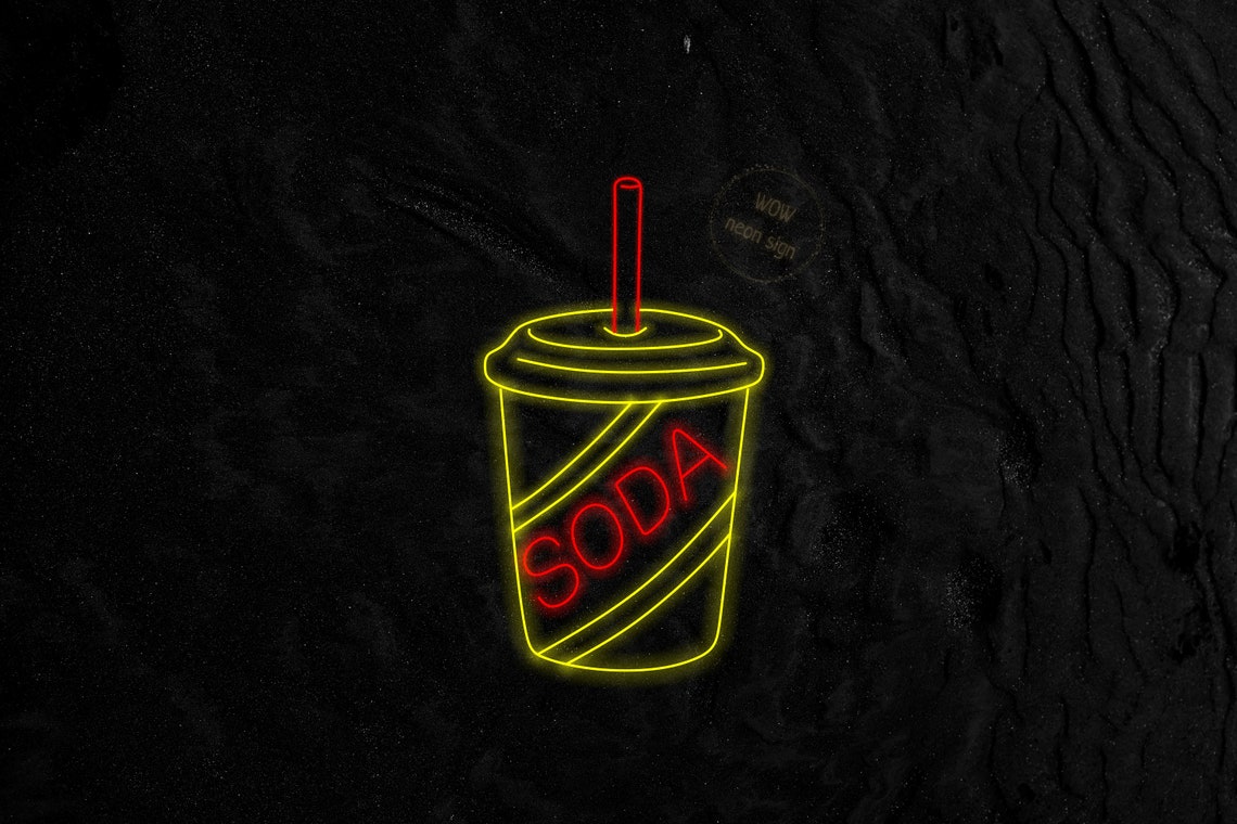 Soda Pop Neon Sign, Home Bar Decor - Etsy
