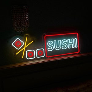 Sushi Neon Sign, Sushi Rolls LED Light - Etsy