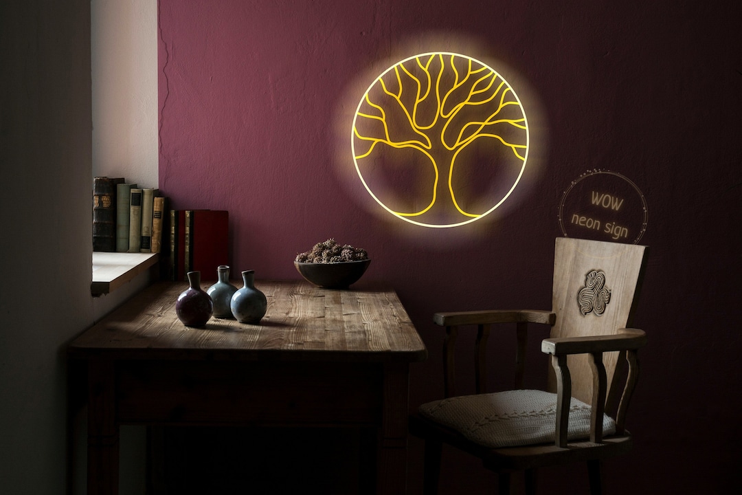 Tree of Life Neon Sign Family Tree Neon Sign Family Tree Led - Etsy
