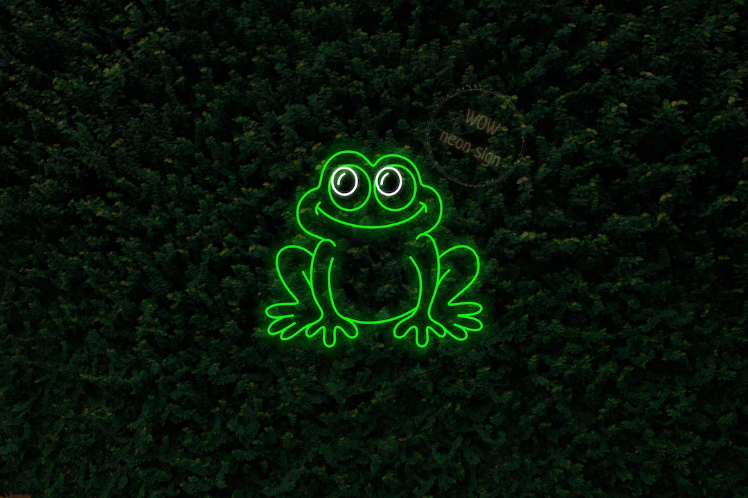 Frog Led Neon Light, Frog Neon Sign, Cute Frog Led Neon, Frog Led Light ...