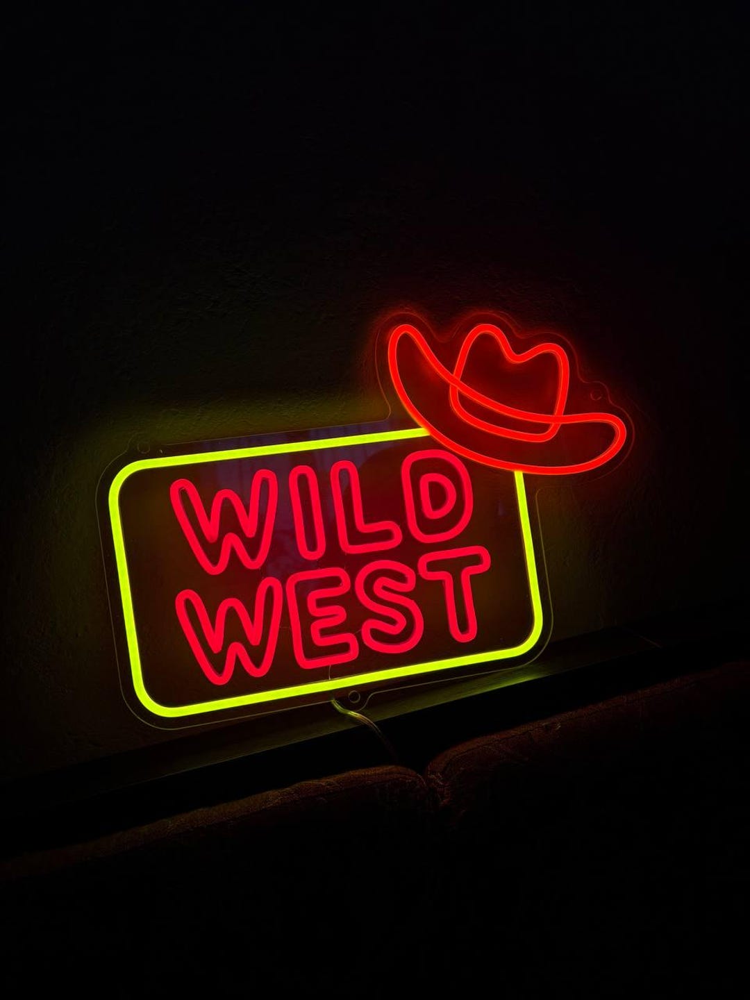 Wild West Neon Sign, Wild West Led Neon Light, Custom Western Neon Sign ...