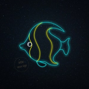 Ocean Fish LED Neon Sign, Colorful Undersea Decor - Etsy