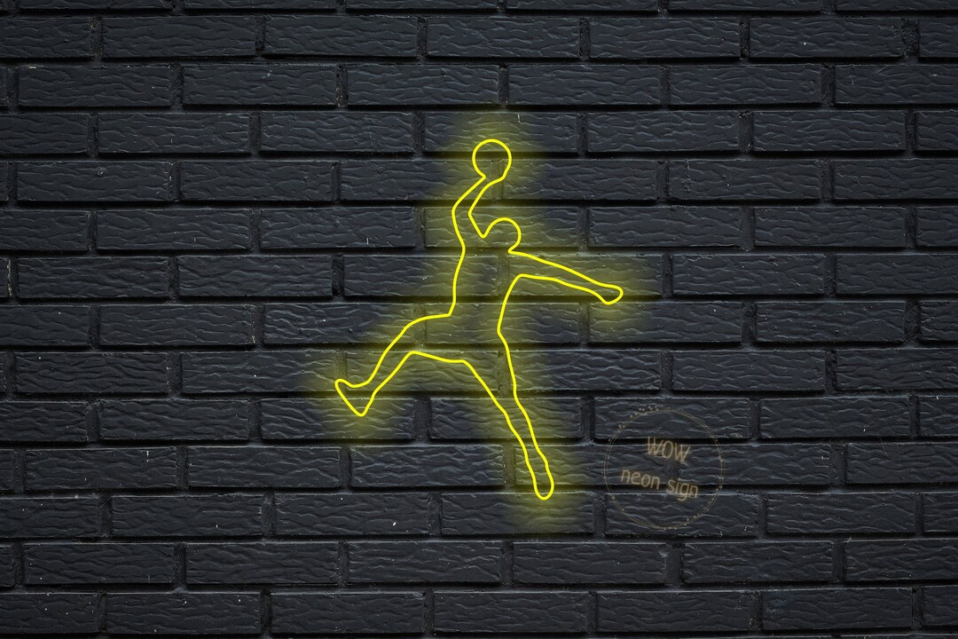 Basketball Player Neon Sign, Basketball Player Led Decor, Hypebeast ...