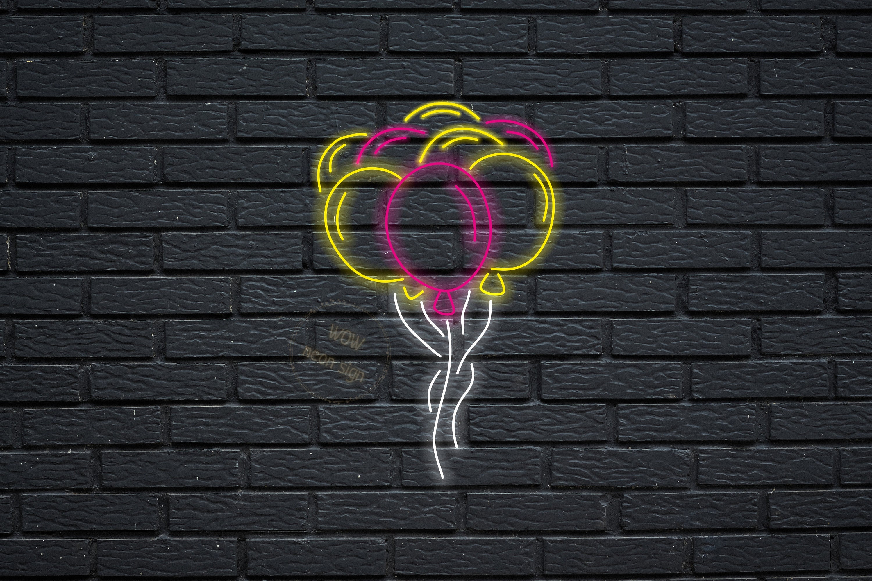 Balloons Neon Sign, Led Neon Sign Balloons for Party Decor, Balloons ...