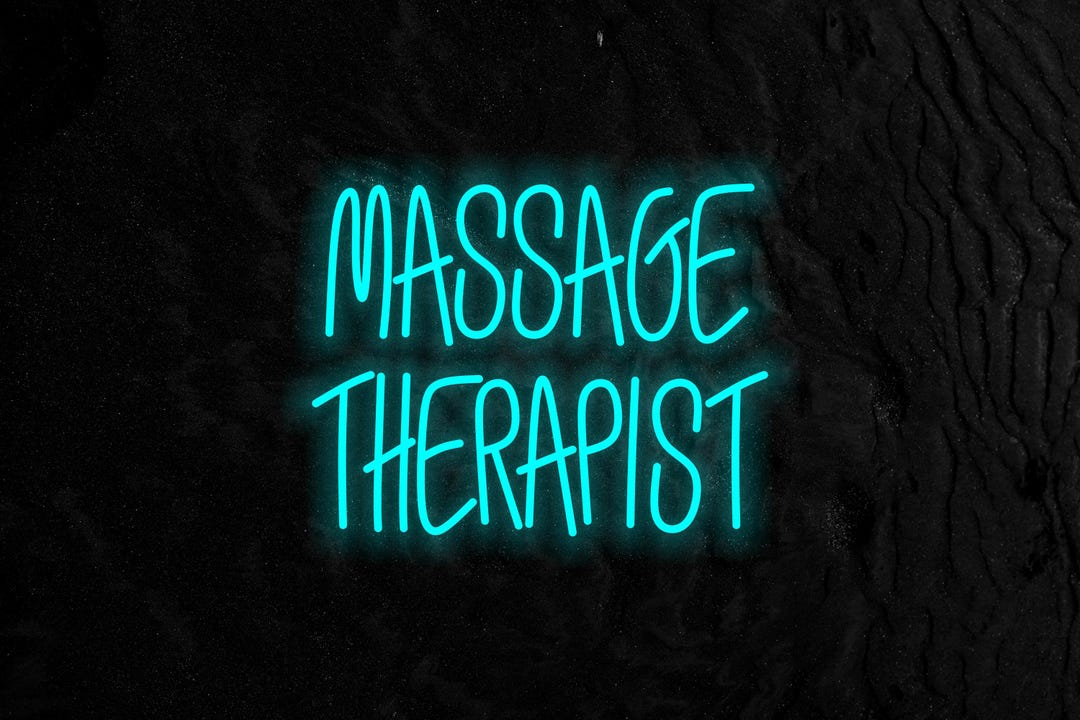 Neon Sign for Massage Therapist Studio, Bright Massage Shop Decor ...