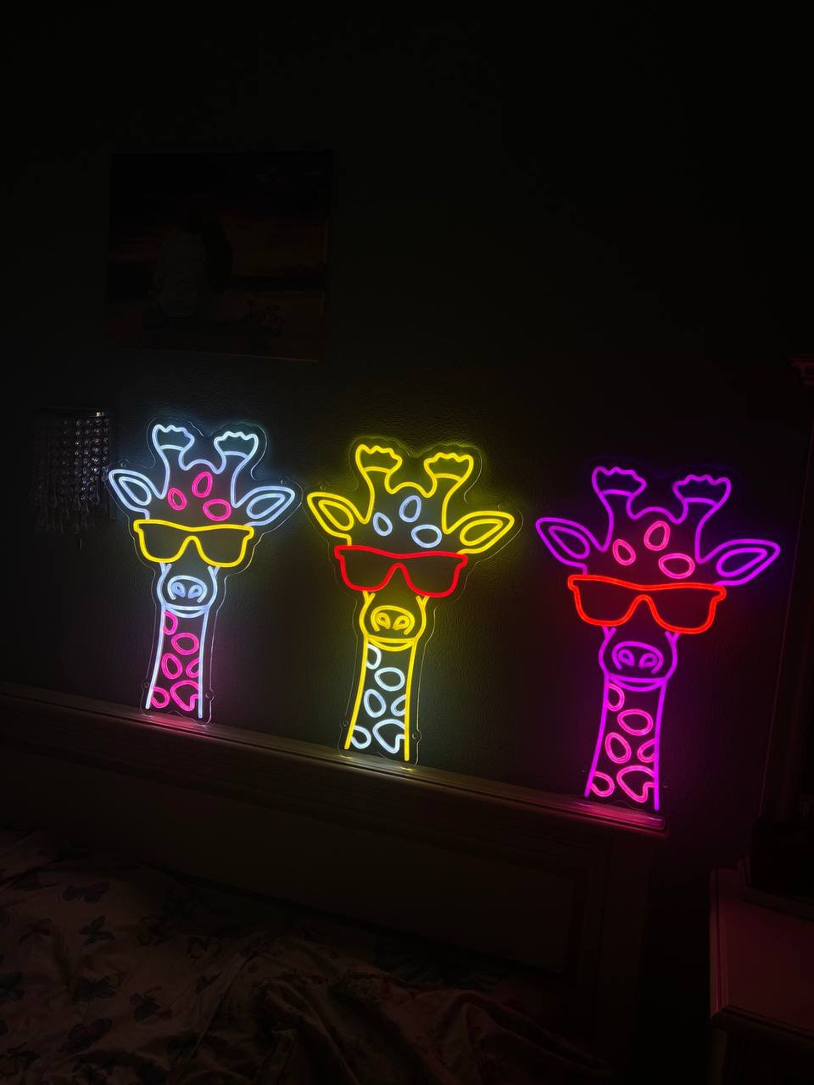 Giraffe With Sunglasses LED Neon Sign, Interior Decor - Etsy