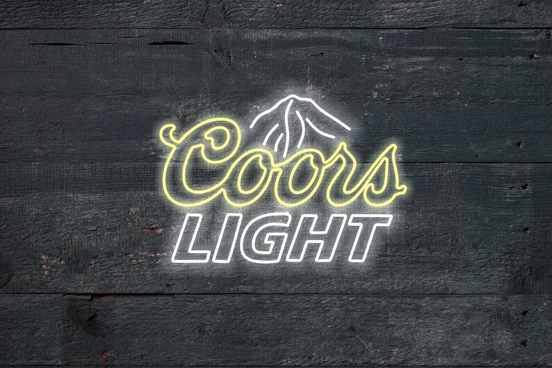 Coors Light Neon Sign Coors Neon Light Custom Beer Neon - Etsy