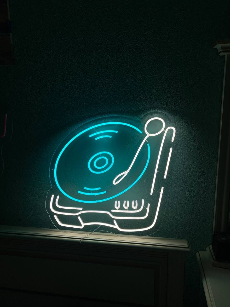 Retro Vinyl Record Player Neon Sign, Music Room Decor - Etsy