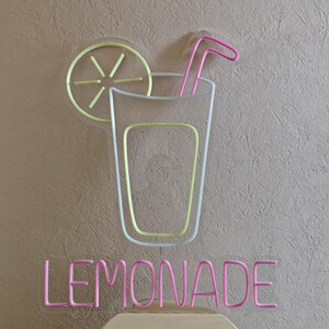 Lemonade Neon Sign, Drink Bar Decor, Acrylic Light - Etsy