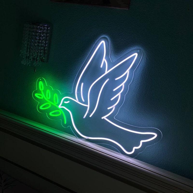 Neon Peace Sign - Etsy