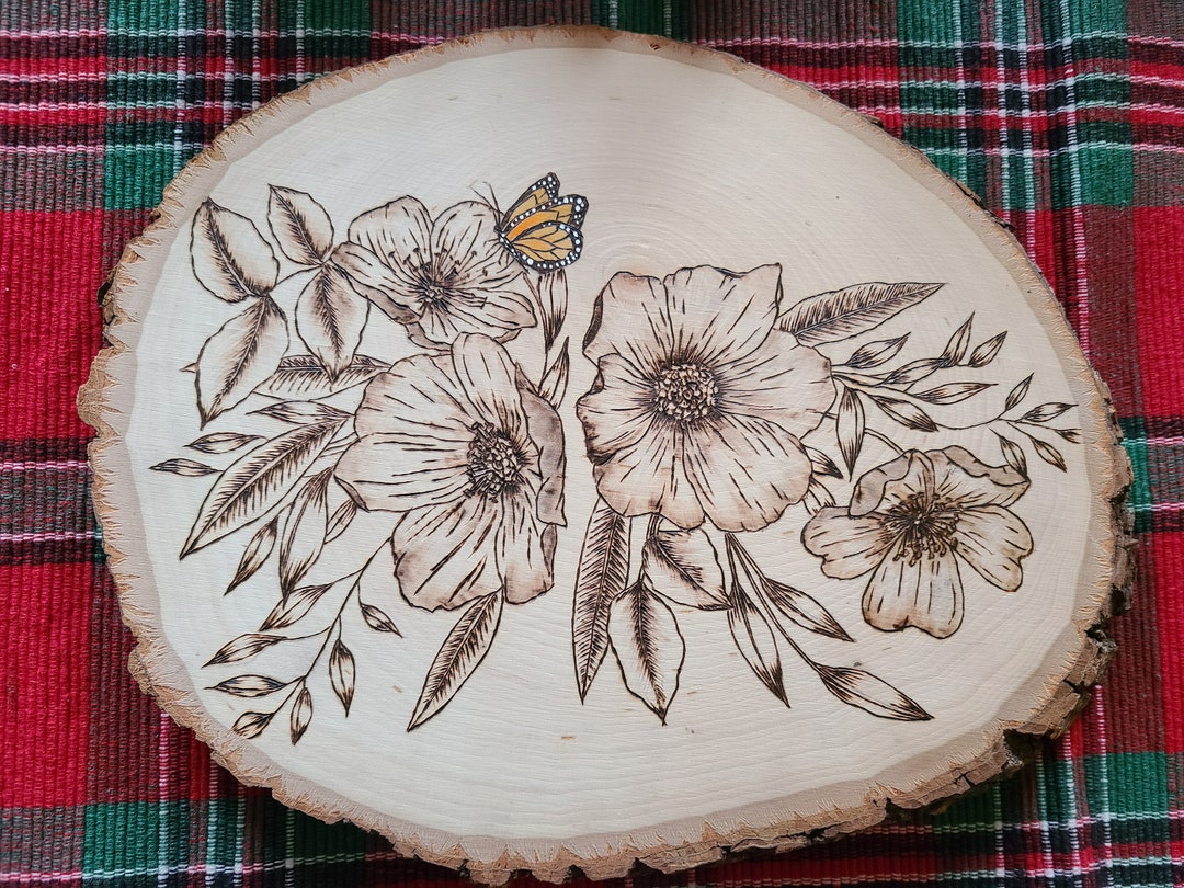 Wood Floral Wall Decor - Etsy