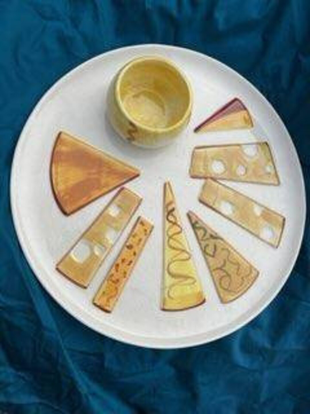 Vintage Ceramic Cheese Plate - Etsy
