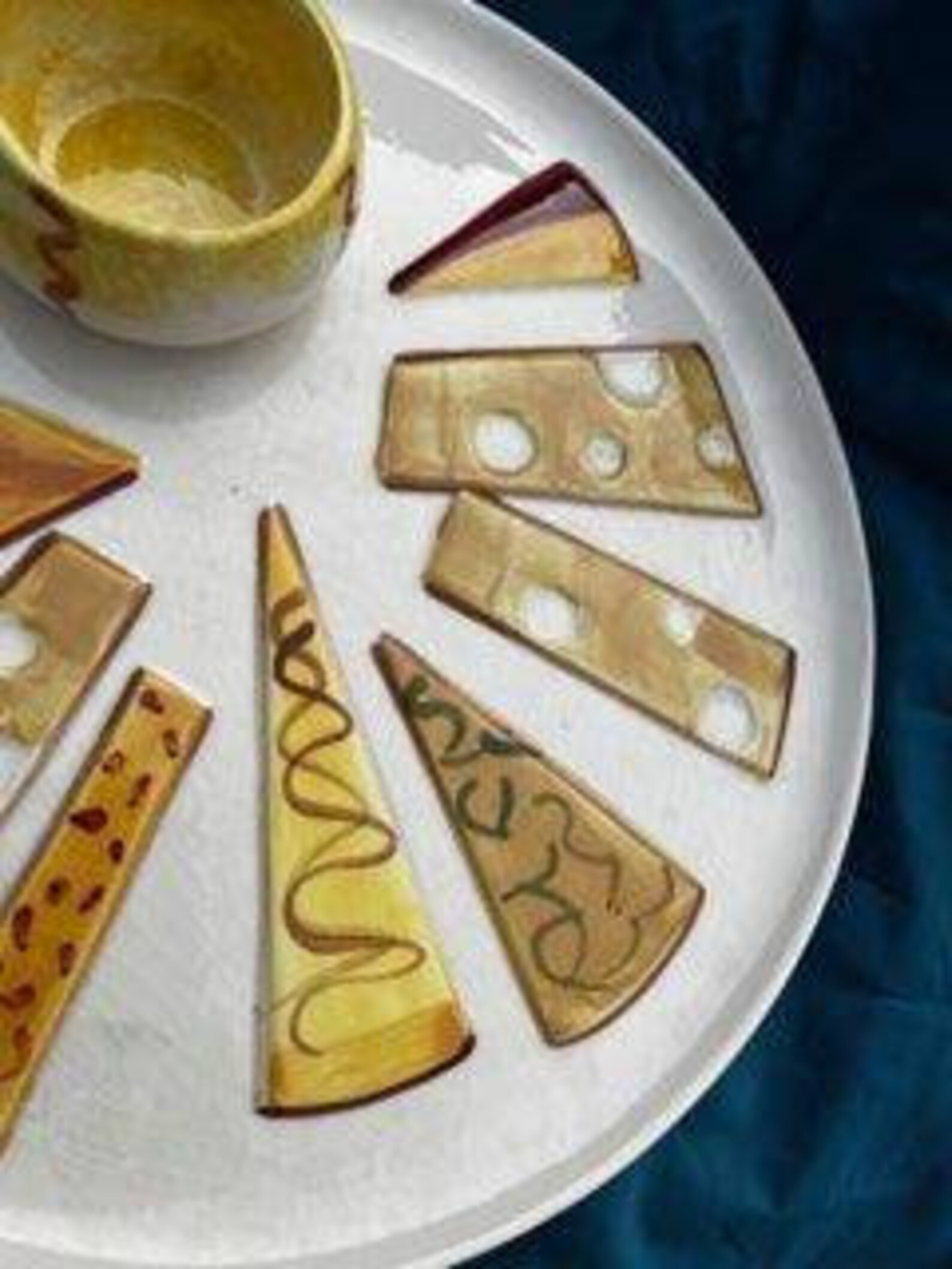 Vintage Ceramic Cheese Plate - Etsy