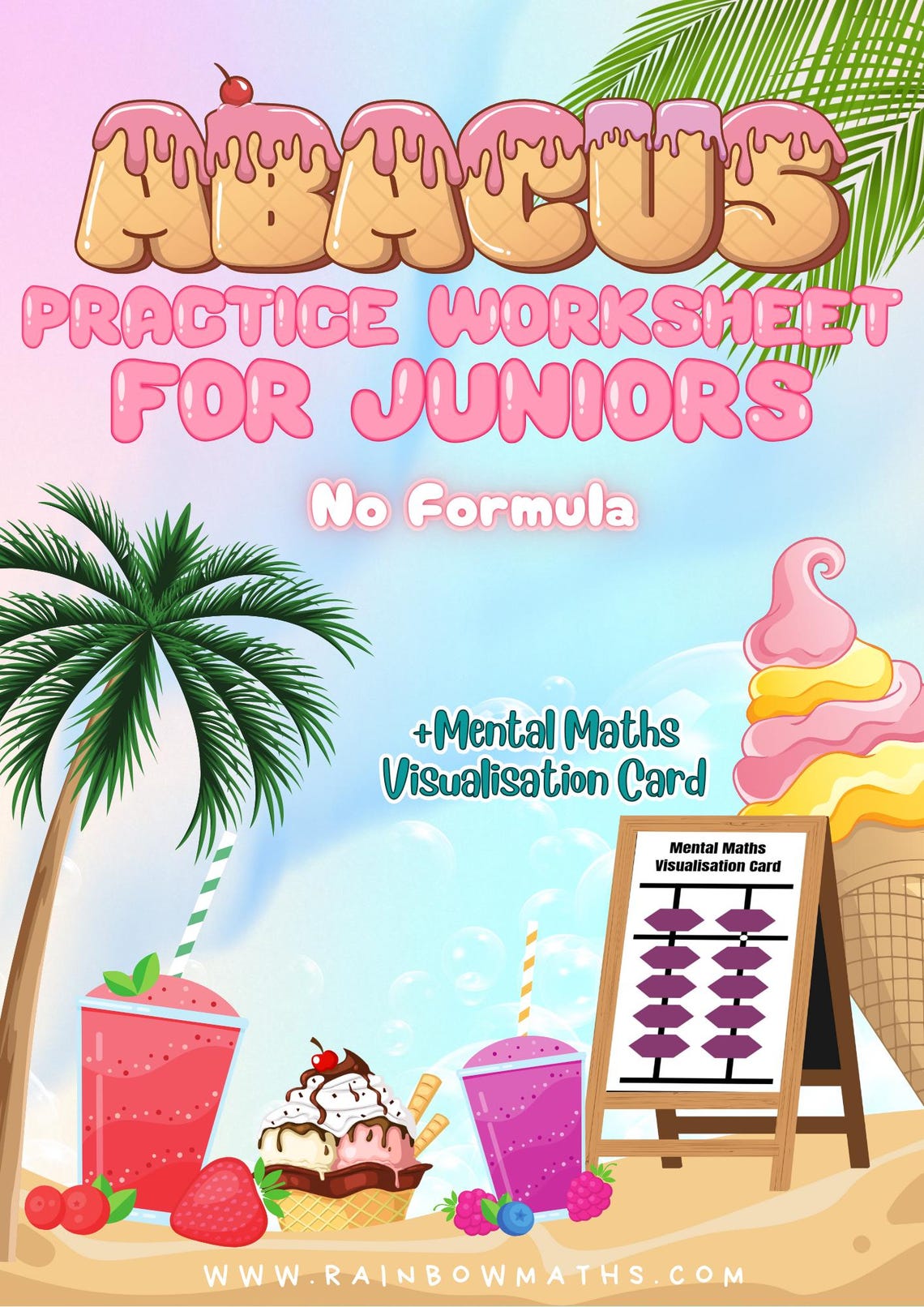 Abacus Beginner Level Worksheets Number 1-10 + Mental Maths ...
