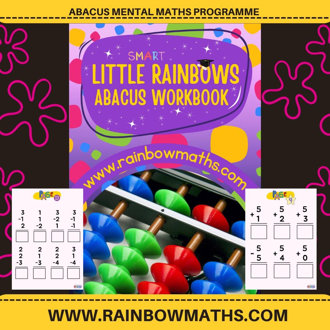 Toddler Abacus Math Practice: 15 Pages of Fun Number Learning PDF ...