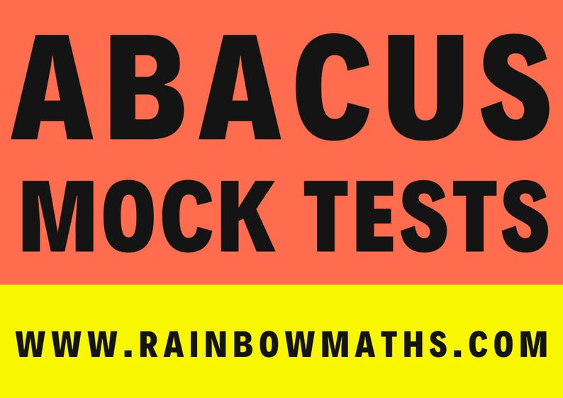 Nine A4 Abacus Visuals for Kids – PDF Templates for Mental Maths ...