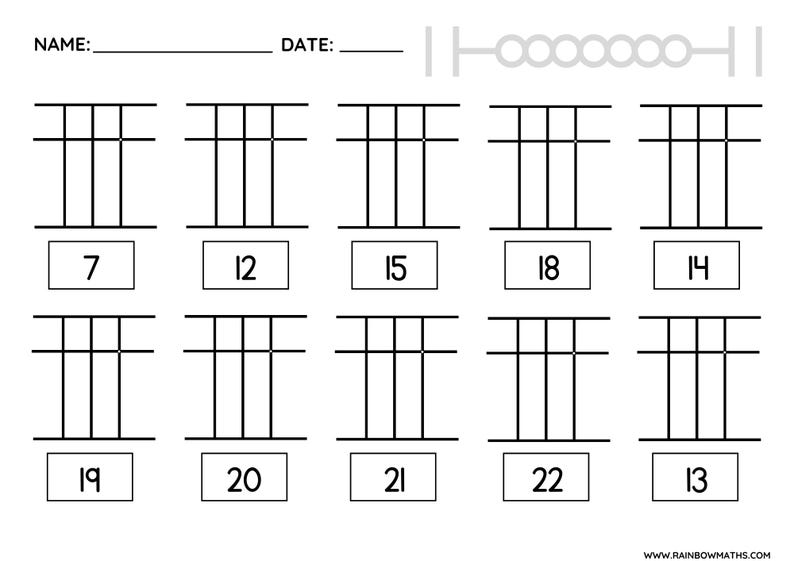 Abacus Soroban Flashcards + Templates A4 Learn Mental Maths Clear Font ...