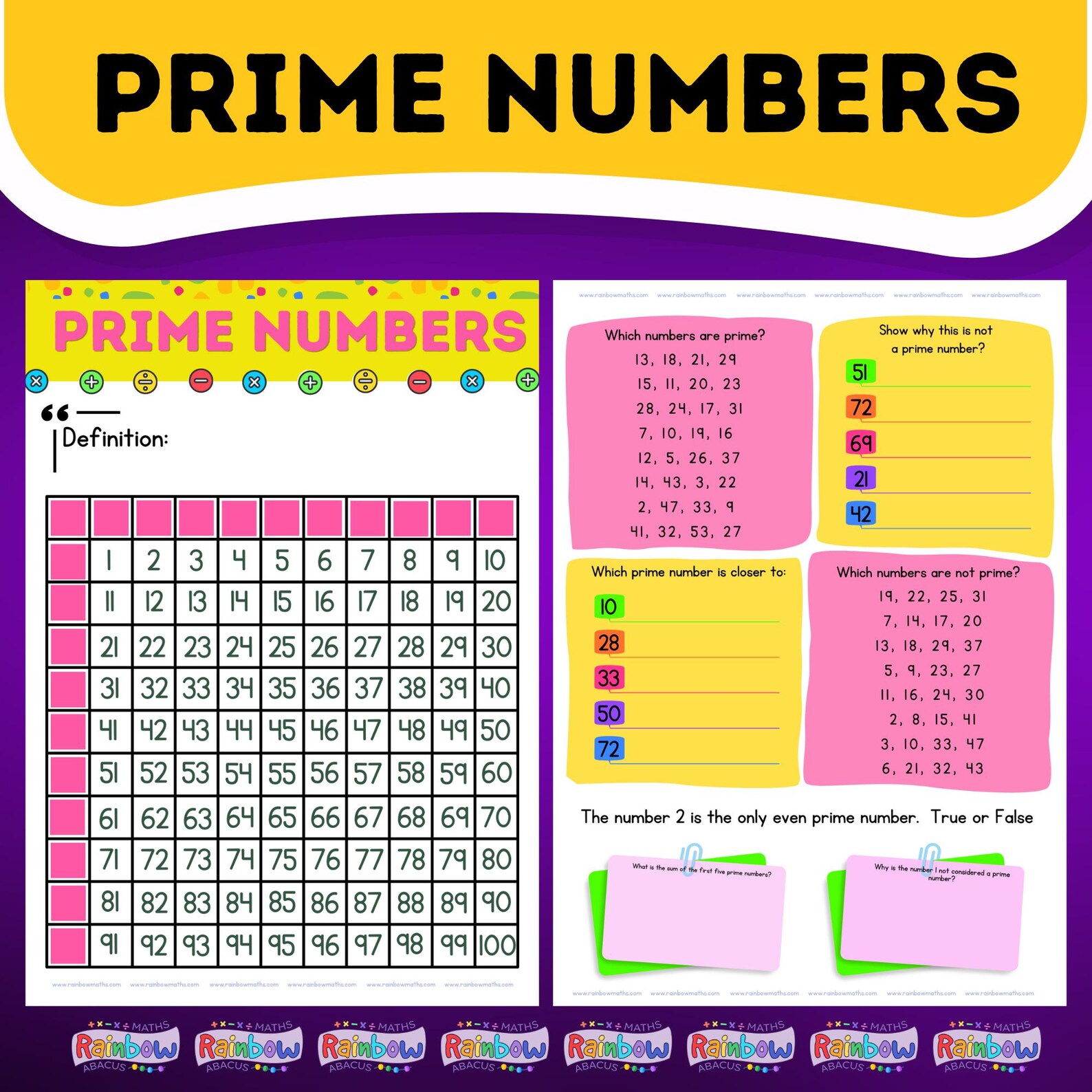 Engaging Prime Number Worksheets for Kids Fun and Educational ...