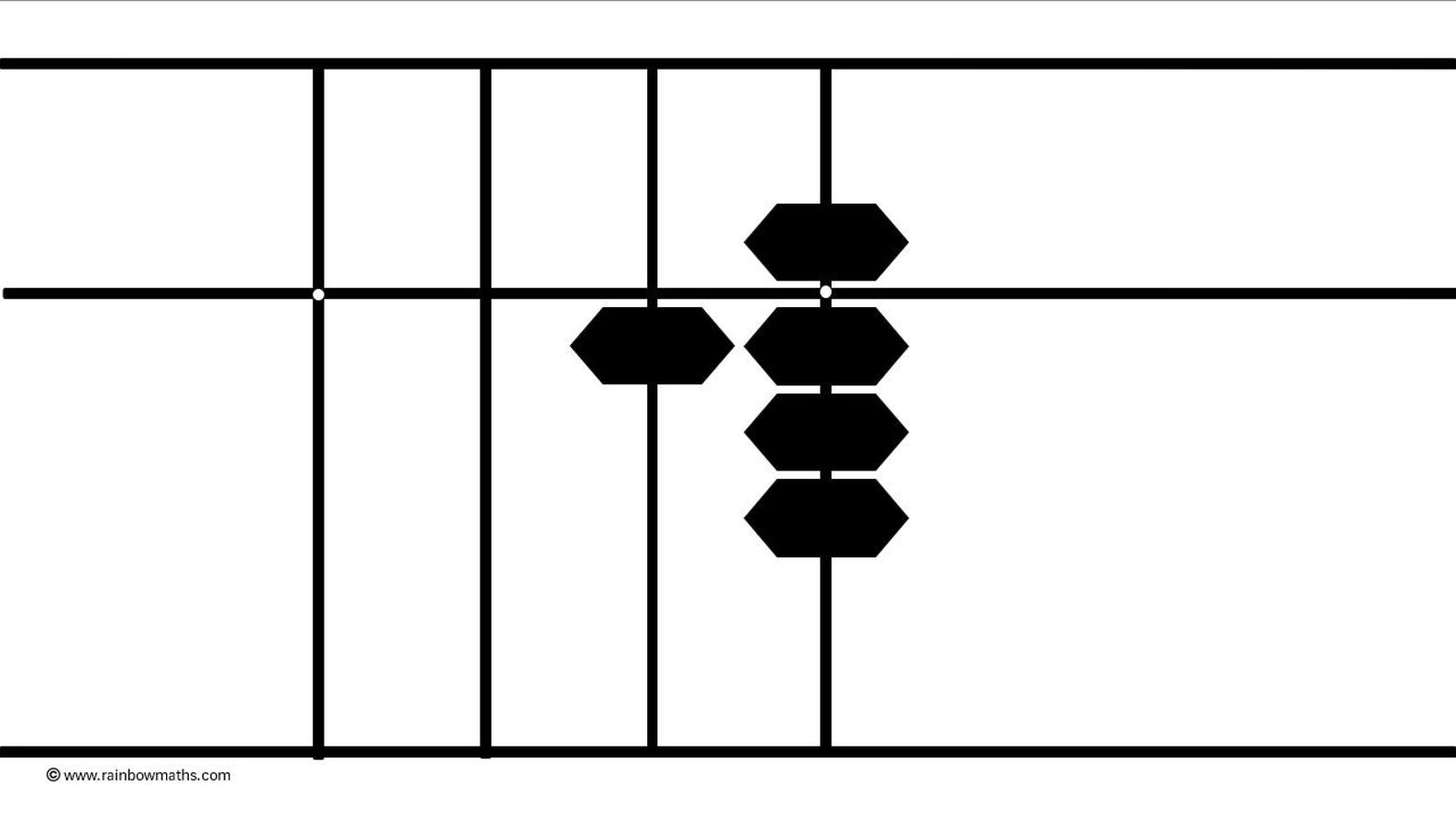 50 Soroban Abacus Flash Cards Big Font Landscape - Covers Units and ...